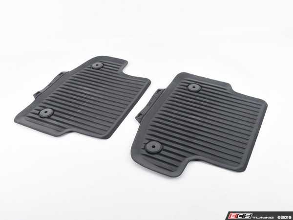 Genuine Volkswagen Audi - 8W7061511A041 - Rubber Floor Mats - Rear (8W7 ...