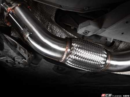 ECS - 021617ecs02KT1 - B8 2.0T T304 Stainless Steel 3.0" Downpipe