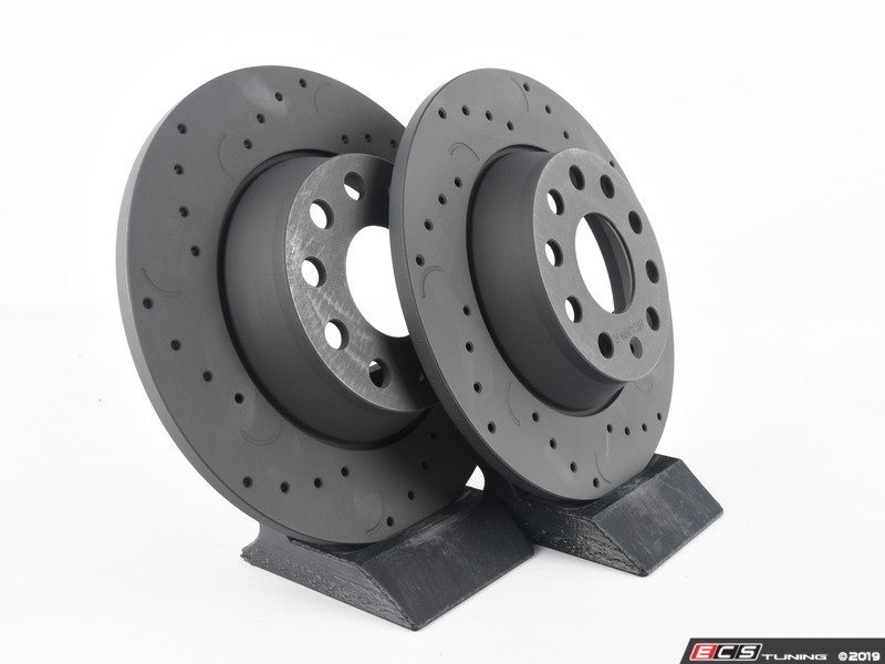 Hawk - htc4898KT - Talon Front & Rear Cross Drilled & Slotted Brake Rotors