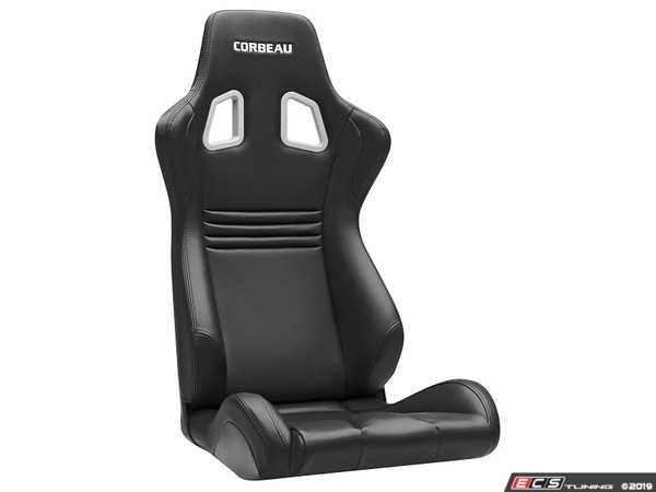 Corbeau - 64901FBPR - Evolution Fixed Back Black Vinyl/Carbon - Black ...
