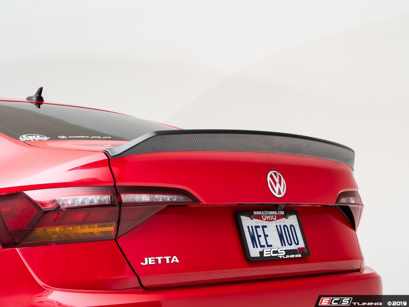 ECS - 027378ECS01 - MK7 Jetta Trunk Spoiler - Carbon Fiber