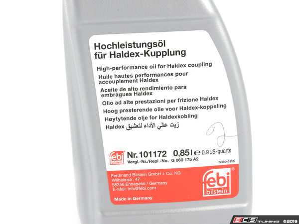 Febi - G060175A2 - High Performance Oil For Haldex Coupling Unit - 850ml
