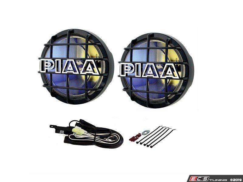 PIAA - 5293 - 520 Series 6" Yellow Halogen Driving Light Kit - (NO ...