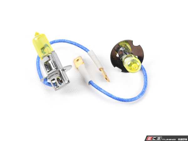 ZiZa - ZZH3BSPYA - Pure Yellow H3 Halogen Bulb - Pair