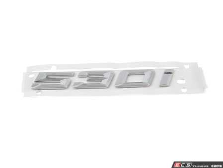 Genuine BMW - 51147418521 - Emblem - "530i" for Trunk Lid (51-14-7-418-521)