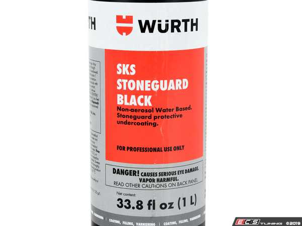 Wurth - WU-0301Black - Wurth Winterproof Stoneguard - Black