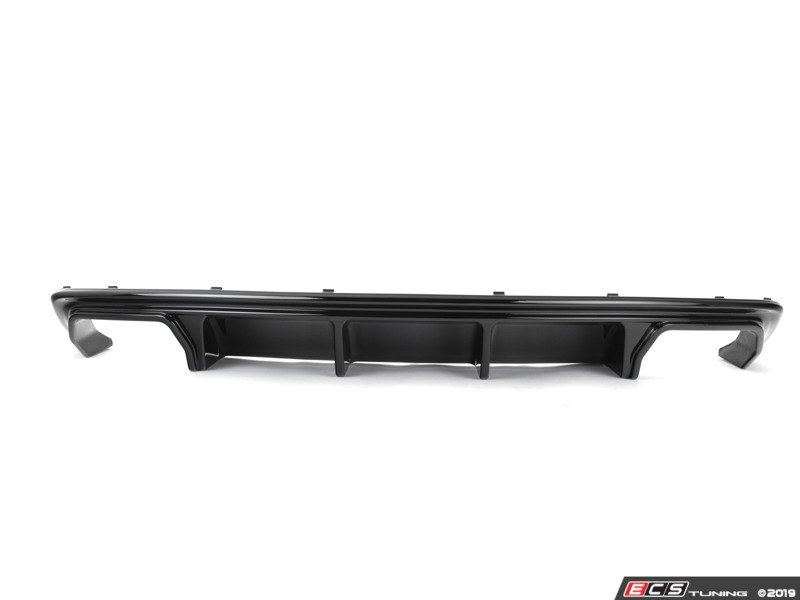 ECS - 028807ecs01KT - Audi B8.5 S4 / A4 S-Line Rear Diffuser - Gloss Black