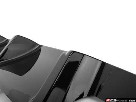 ECS - 028807ecs01KT - Audi B8.5 S4 / A4 S-Line Rear Diffuser - Gloss Black