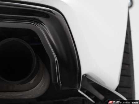 ECS - 028807ecs01KT - Audi B8.5 S4 / A4 S-Line Rear Diffuser - Gloss Black