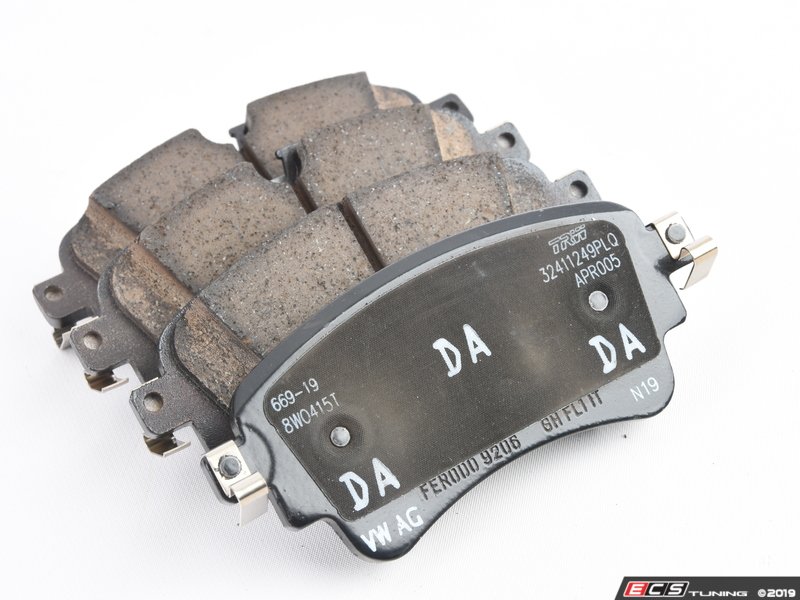 Genuine Volkswagen Audi - 8w0698151adKT - Front & Rear Brake Pad Set ...
