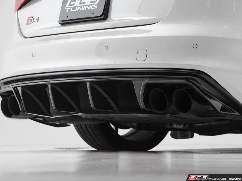 Ecs 028807ecs01kt Audi B8 5 S4 A4 S Line Rear Diffuser Gloss Black