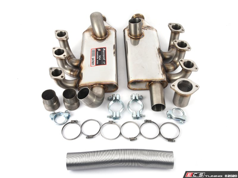 Supersprint - 247601KT1 - 75-89 911 Race Exhaust System - With Heat ...