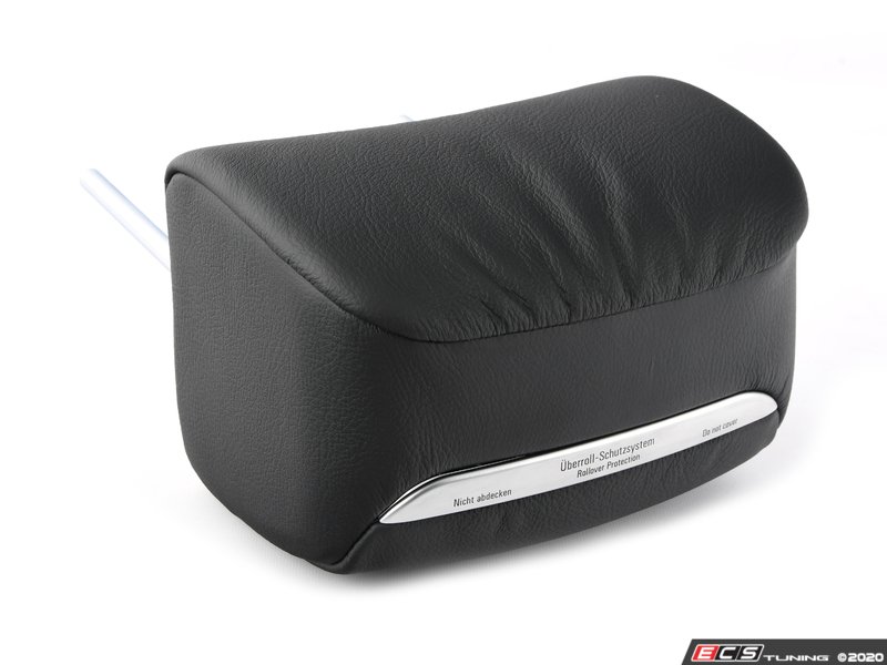 Genuine BMW - 52208255032 - E46 Headrest Leather - Black (52-20-8-255-032)