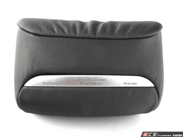Genuine BMW - 52208255032 - E46 Headrest Leather - Black (52-20-8-255-032)