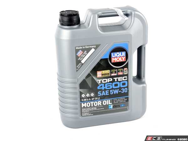 Liqui-Moly - 20448 - Top Tec 4600 Synthetic Engine Oil (5w-30) - 5 Liter