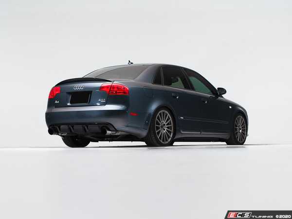 ECS - 006118LA01 - Audi B7 A4 Rear Diffuser - Gloss Black