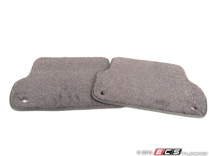 ECS - 8D0898024 - B6 B7 Audi Floor Mat Rear Set - Grey / Grey Piping ...