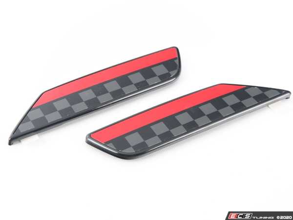 Genuine MINI - 51132365738 - Trim Cover Set With Pad - Red/Checkered ...