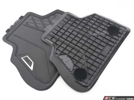 Genuine BMW - 51472458552 - Rear All Weather Floor Mat Set - Black (51 ...