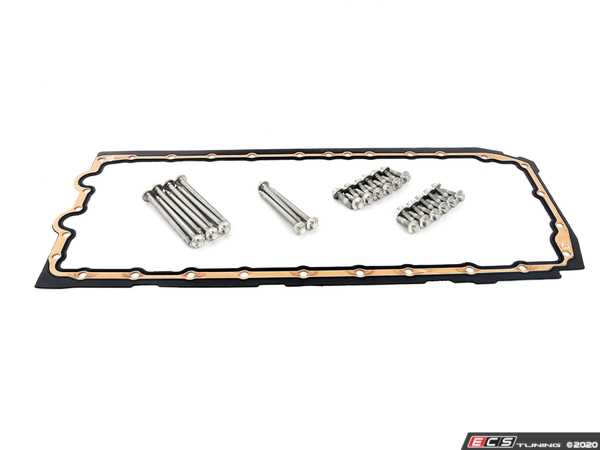 Genuine BMW - 11132210959KT2 - Oil Pan Gasket - With Bolts
