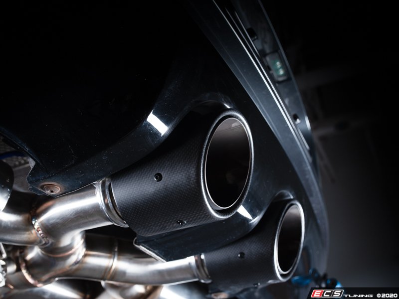 ECS - 004735LA01 - ECS UNIVERSAL Swivel Exhaust Tip - 4.0" Carbon Fiber ...