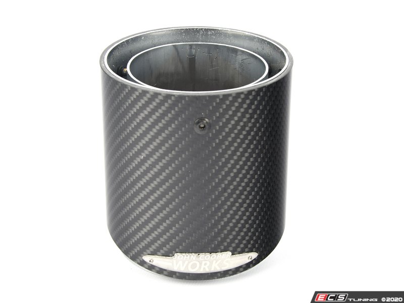 Genuine MINI - 18302468715 - JCW Carbon Fiber Tail Pipe Trim - Priced ...