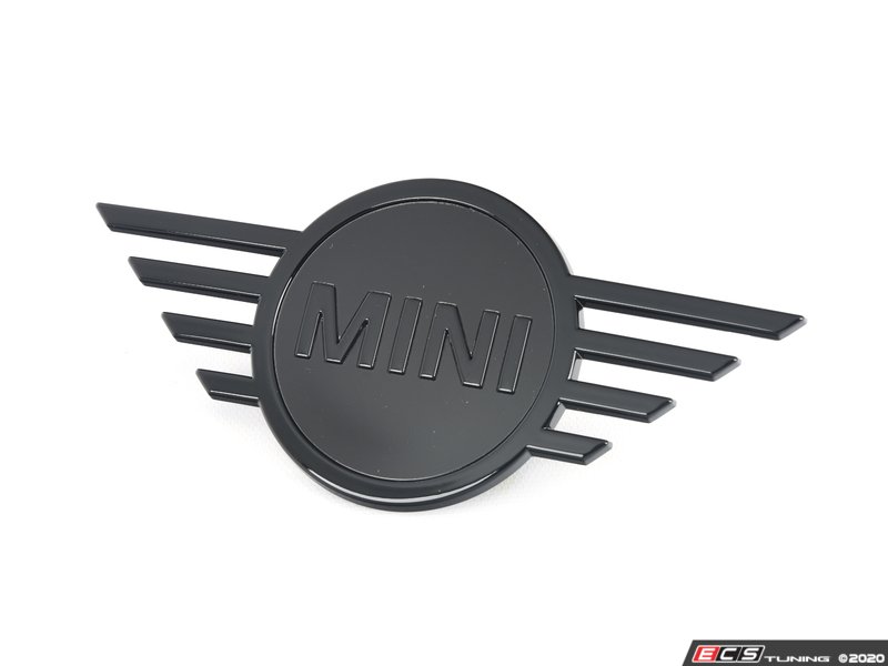 Genuine MINI - 51149880863 - Hood Emblem Piano Black "Black Line ...