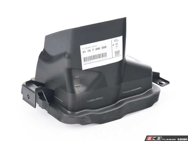 Genuine BMW - 51747290608 - Raditor Duct - Right (51-74-7-290-608)