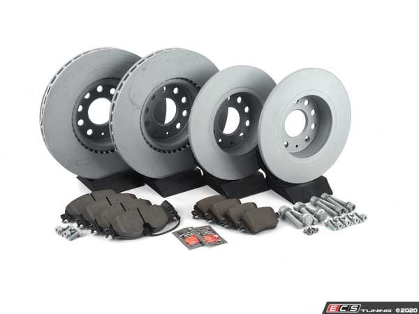 Assembled By ECS - 1k0615601aKT20 - Front And Rear Brake Service Kit ...