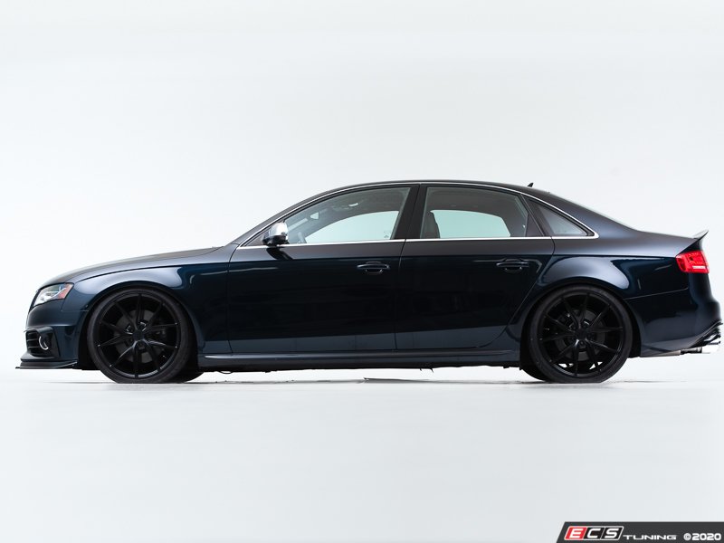 ECS - 028808ECS01 - Audi B8 S4 / A4 S-Line Rear Diffuser - Gloss Black