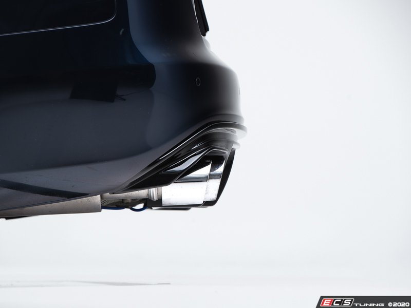 ECS - 028808ECS01 - Audi B8 S4 / A4 S-Line Rear Diffuser - Gloss Black