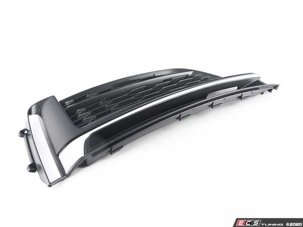 Genuine Volkswagen Audi - 8W6807682FRU6 - GRILL (8W6 807 682 F RU6)