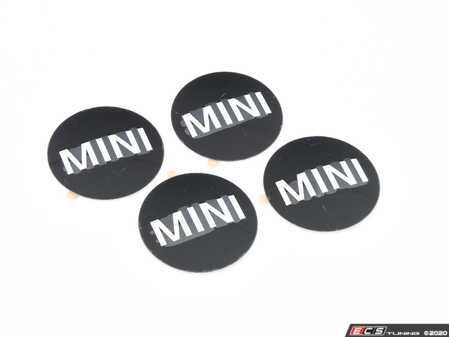 Genuine MINI - 36136758687KT - MINI Logo Center Cap Sticker - Set Of Four