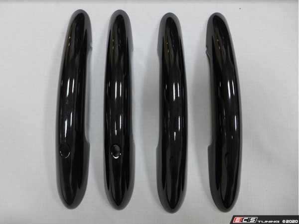 ECS - 512174345352 - Door Handle Piano Black Cover - Set Of Four With ...