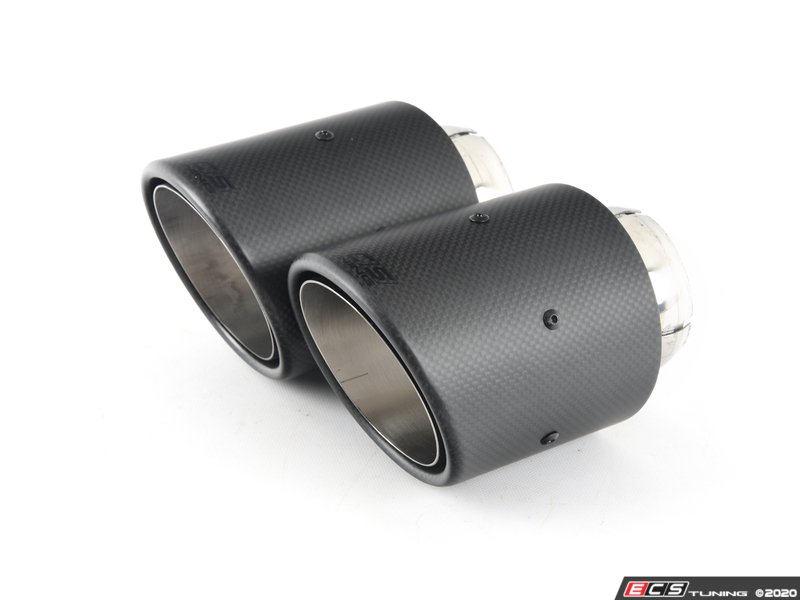 ECS - 004735LA01-01KT - ECS Swivel Exhaust Tips - 4.0" Carbon Fiber - Pair