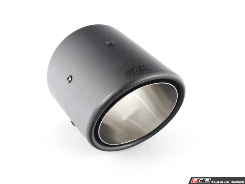 ECS - 004735LA01-01KT - ECS Swivel Exhaust Tips - 4.0" Carbon Fiber - Pair