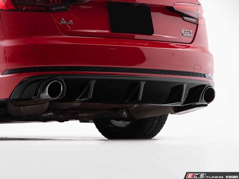 ECS - 008480LA01 - Audi B9 A4 S-Line Pre-Facelift Rear Diffuser - Gloss ...