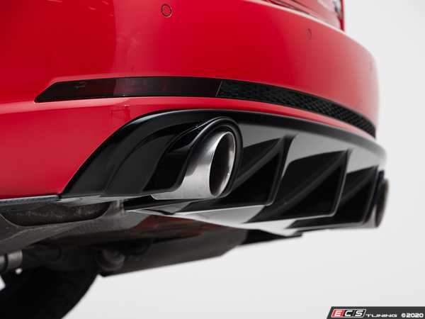ECS - 008480LA01 - Audi B9 A4 S-Line Pre-Facelift Rear Diffuser - Gloss ...
