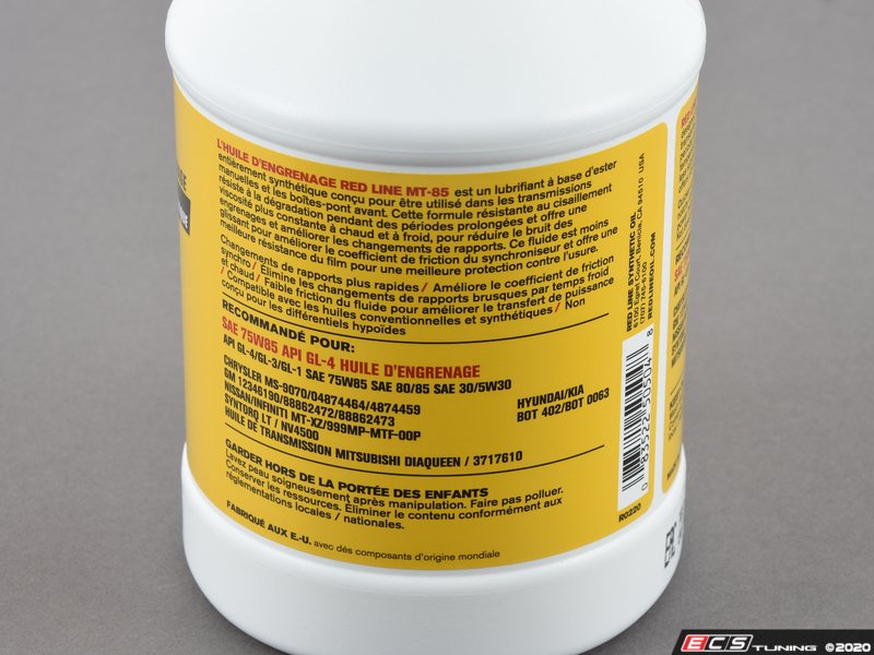 Redline - 50504 - MT-85 75W-85 GL-4 Gear Oil - 1 Quart