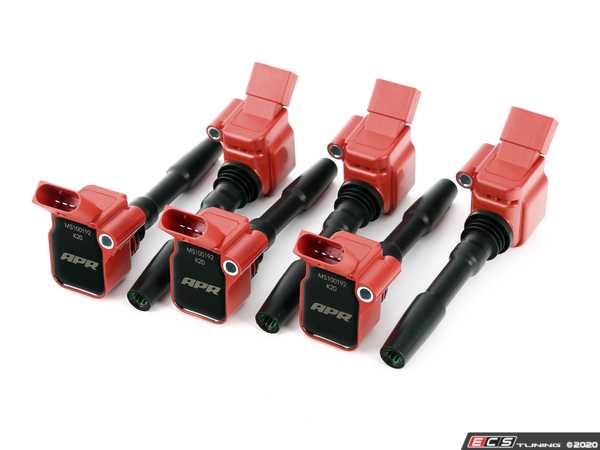 APR - ms100192KT2 - APR Upgraded Ignition Coils - Red - Set Of Six