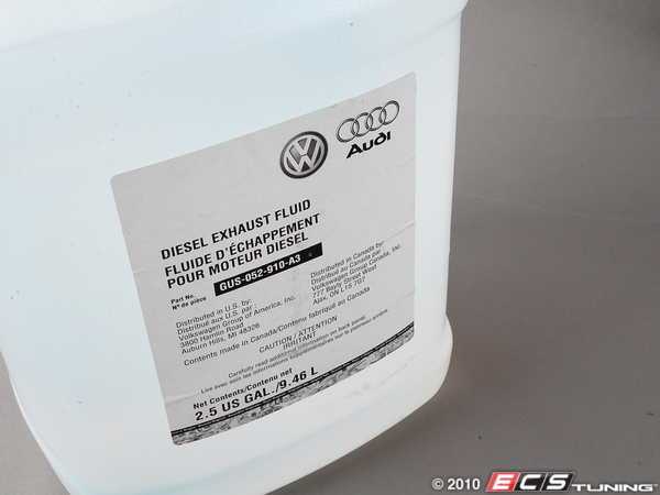 Genuine Volkswagen Audi - GUS052910A3 - AdBlue DEF Fluid - 9.46 Liters ...