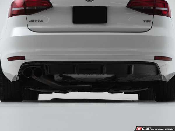 ECS - 007170LA01-01KT - MK6 Jetta Facelift Rear Diffuser - Gloss Black