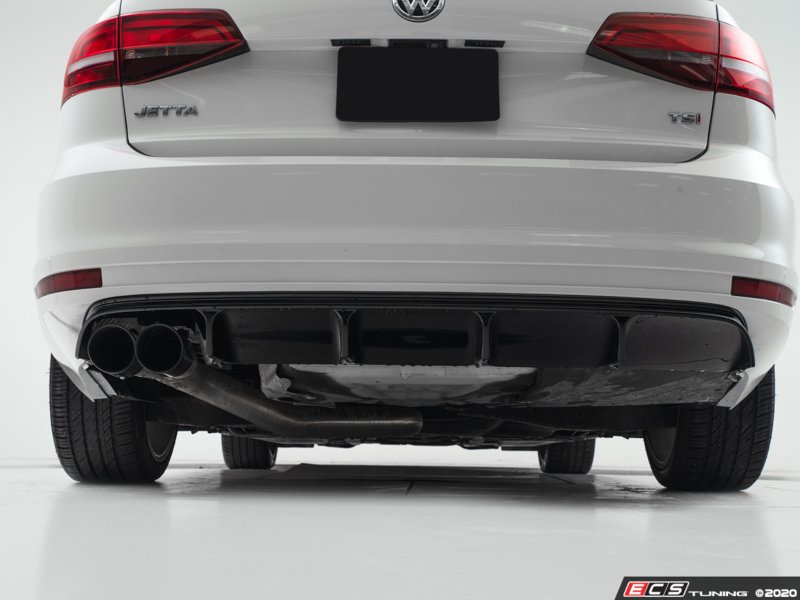 ECS - 007170LA01-01KT - MK6 Jetta Facelift Rear Diffuser - Gloss Black