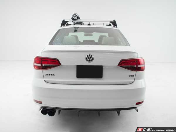 ECS - 007170LA01-01KT - MK6 Jetta Facelift Rear Diffuser - Gloss Black