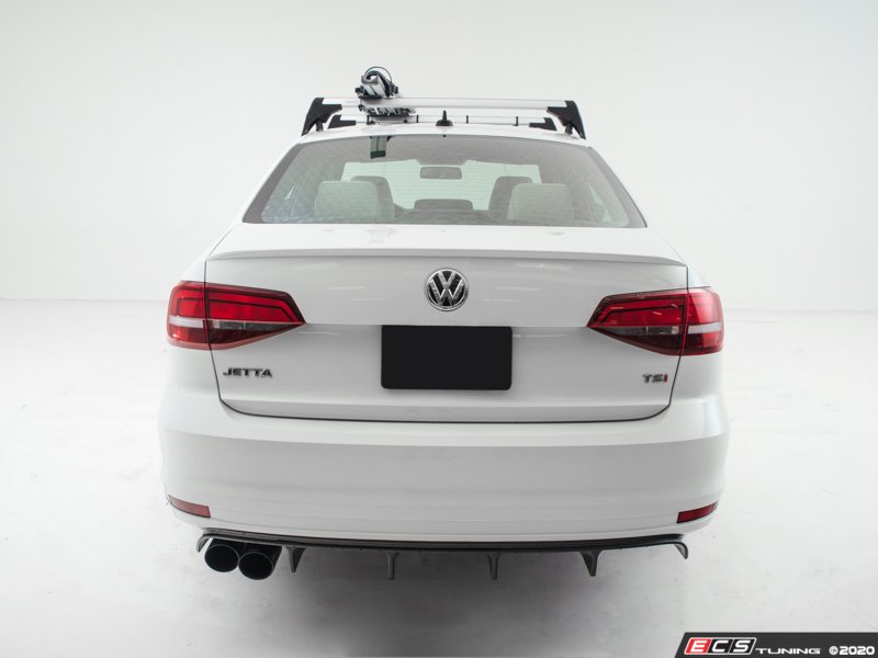 ECS - 007170LA01-01KT - MK6 Jetta Facelift Rear Diffuser - Gloss Black