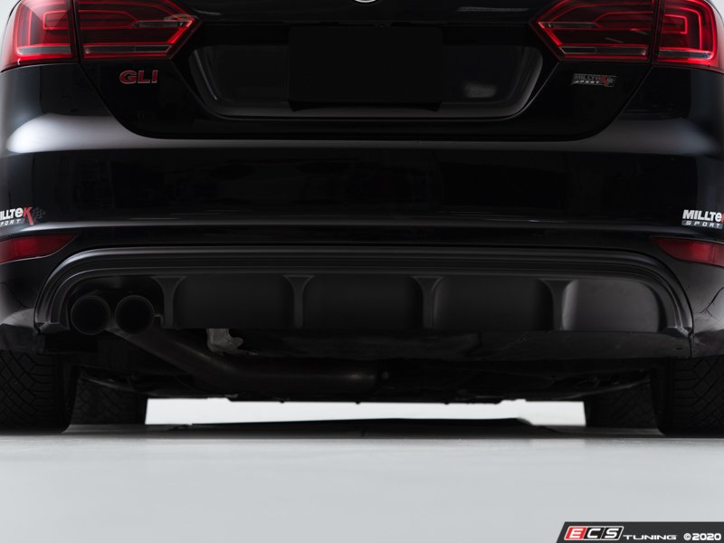 ECS - 007186LA01-02KT - MK6 Jetta GLI Rear Diffuser - Textured Black
