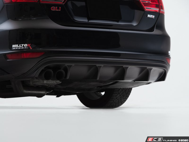 ECS - 007186LA01-02KT - MK6 Jetta GLI Rear Diffuser - Textured Black