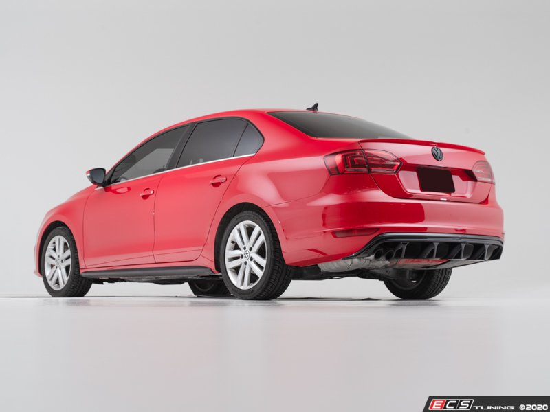 ECS - 007186la01-01KT - MK6 Jetta GLI Rear Diffuser - Gloss Black