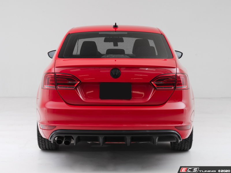 ECS - 007186la01-01KT - MK6 Jetta GLI Rear Diffuser - Gloss Black