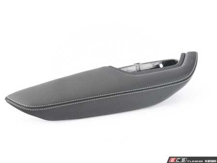 Genuine BMW - 51417250825 - Armrest - Front, Left, Black (51-41-7-250-825)